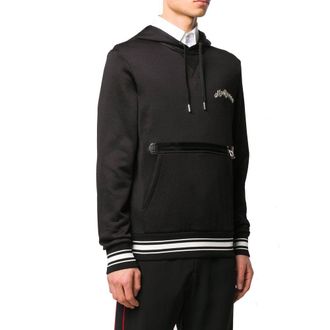 Alexander McQueen Mens Black Cotton Sweatshirt Clothing