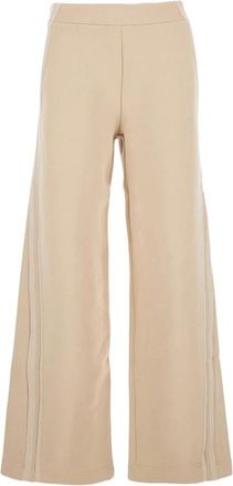 Max Mara Femme, Pantalons, Beige, Taille: 40 FR Wide Leg Seamed Pantalons