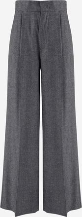SA SU PHI Pantalon Ajust&eacute; Sa Su Phi En Laine Stretch Et Cachemire