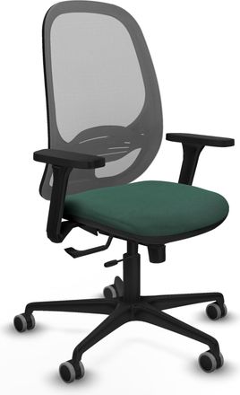 Piqueras y Crespo Drehbarer Hochstuhl mit 3D-Armlehnen, h&ouml;henverstellbare Lendenwirbelst&uuml;tze, ausgestattet mit Syncro/Traslack und Schneideschaum, mit Rollen von 65 mm,