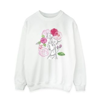 Disney 101 Dalmatians Flowers Sweatshirt f&uuml;r Damen (Wei&szlig;)