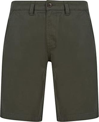 Tokyo Laundry Elvio Short chino en coton serg&eacute; pour homme, kaki, XXL