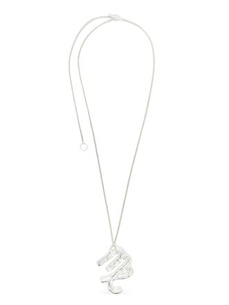 Jil Sander collier en argent à pendentif zodiaque