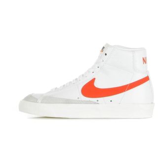 Nike White Habanero Red High Top Sneaker - - Sport - Damen - Wei&szlig; - 36 EU