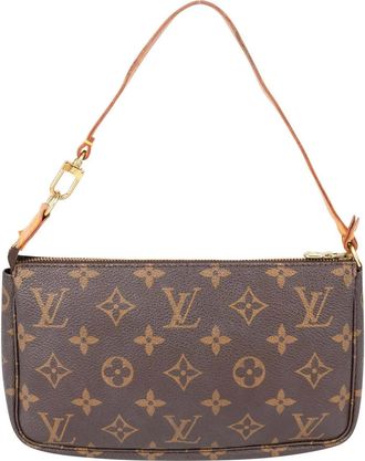 Louis Vuitton Crossbody Bags - Louis Vuitton Canvas Monogram Pochette Accessoire - Gr. unisize - in Braun - für Damen