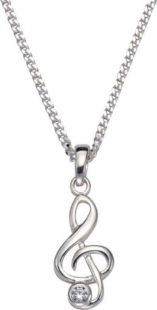 Firetti Kette mit Anh&auml;nger Notenschl&uuml;ssel mit Zirkonia