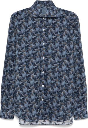 Barba Leaf-print Shirt