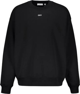 Off-white Off White - Sweatshirt f&uuml;r Herren/Damen Unisex, &Uuml;bergro&szlig; (Schwarz/Wei&szlig;)