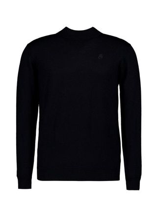 Karl Lagerfeld Herren Pullover schwarz unifarben