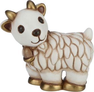 Thun Handbemalte Ziege aus Keramik, 5,5 cm H