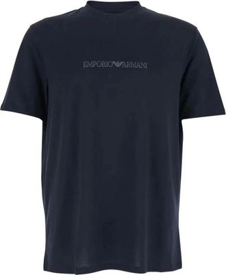 Emporio Armani Homme, Tops, Bleu, Taille: 2XL T-Shirt