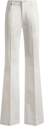 Etro Femme, Pantalons, Blanc, Taille: W26 Jean &Eacute;vas&eacute; Brod&eacute; Pegaso