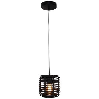 Brilliant Crosstown Pendelleuchte 16cm holz dunkel/schwarz Innenleuchten,Pendelleuchten | 1x A60, E27, 40W, geeignet f&uuml;r Normallampen (nicht enthalten) | In der