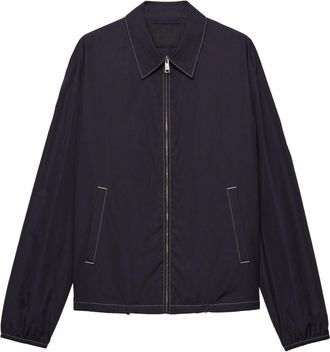 Prada Leichte Jacke mit Reißverschluss - Blau