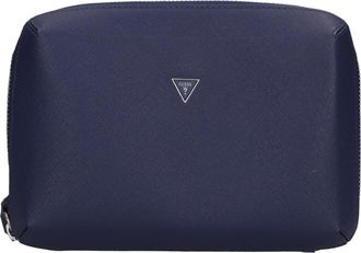 Guess Homme, Sacs, Bleu, Taille: ONE Size Modena Saffiano Vanity Case