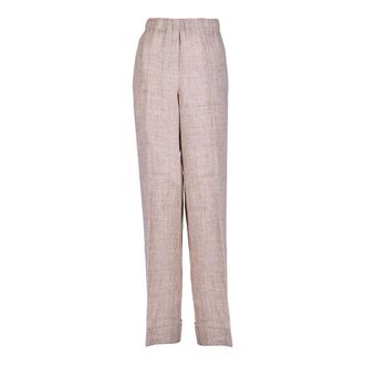 D.exterior Weite Hosen - - Trousers - Damen - Beige - M