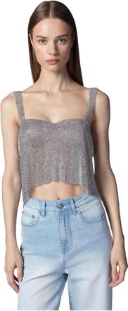 Twentyfourhaitch Femme, Tops, Gris, Taille: 44 FR Dunham Crop Top