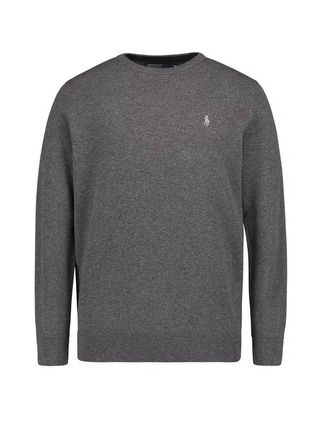 Polo Ralph Lauren Herren Pullover grau Wolle unifarben