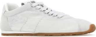 Miu Miu Womens White Mesh Sneakers Bianco