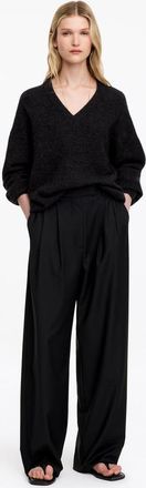 Arket Elegante Weite Hose -Schwarz