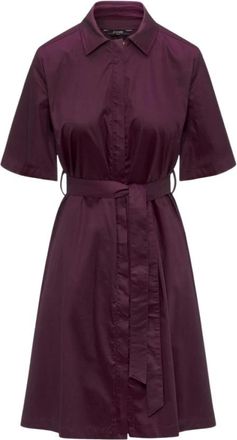 K-Way Femme, Robes, Violet, Taille: 40 FR Nouaille Shiny Cotton Dress