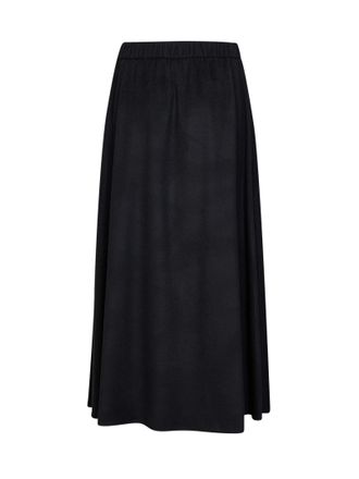 Herno Flannel Flared Skirt - Black