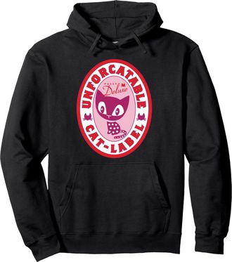 Pussy Deluxe Unforcatable Cat-Label Pullover Hoodie