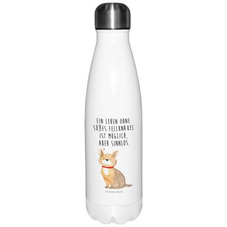 Mr. & Mrs. Panda Trinkflasche Hund Gl&uuml;ck - Geschenk, thermo, Thermoflasche, Liebe, Thermos, Spruch, Corgie, Sportflasche, Herz, Spr&uuml;che, Wasserflasche