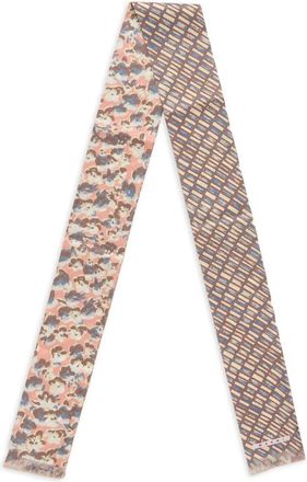 Marni foulard bicolore - Bleu