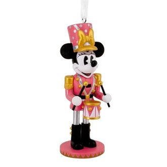Hallmark D&eacute;coration de No&euml;l en Forme de Casse-Noix Minnie Mouse, d&eacute;coration darbre, Disney, collectionnable, Rose, Noir, Blanc