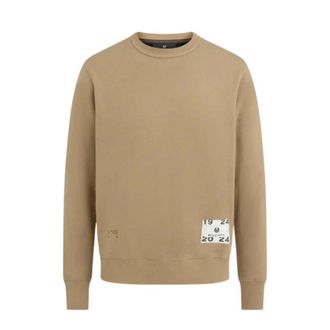 Belstaff Khaki Applique Sweatshirt Centenary Commemorative - - Knitwear - Herren - Beige - M