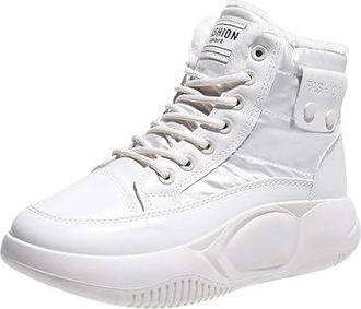 Generic Bottes de neige d&eacute;contract&eacute;es pour femme - Respirantes - Chaussures plates - Chaussures dhiver rembourr&eacute;es et chaudes pour femme - Ballerine avec talo