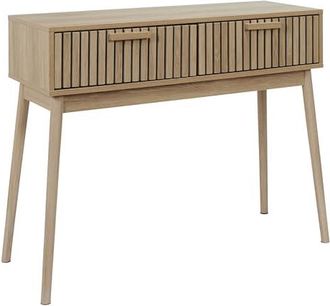 The Home Deco Factory Nuevo 2024-CONSOLA C/2 CAJONES Konsole Klaus-Eingang, Wohnzimmer, Braun, 100 x 80 x 35 cm