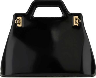 Ferragamo Femme, Sacs, Noir, Taille: ONE Size Wanda M Handbag