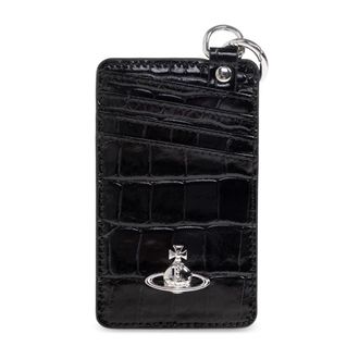 Vivienne Westwood unisex, Accessoires, Noir, Taille: ONE Size Leather Card Holder