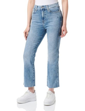 7 For All Mankind Damen Jshsc120 Jeans, Light Blue, 24 EU
