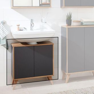 Fackelmann Finn Waschtischunterschrank 60cm Anthrazit - Fackelmann