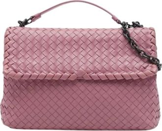 Bottega Veneta Pre-owned Intrecciato Olimpia Umh&auml;ngetasche - - Pre-owned - Damen - Rosa - ONE SIZE