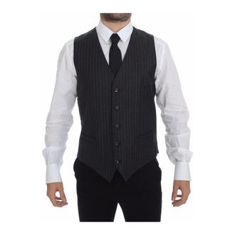 Dolce & Gabbana Single Breasted Vest - - Suits - Herren - Grau - M