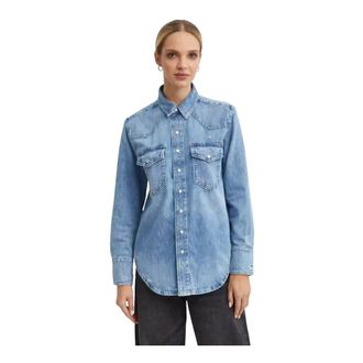 Ralph Lauren Femme, Blouses et Chemises, Bleu, Taille: 40 FR Chemise en jean