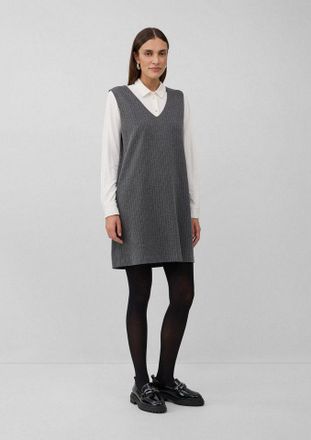 s.Oliver Minikleid Kleid Kleid im A-Shape mit Nadelstreifen