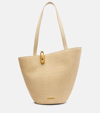 Jacquemus Sac Le Bambola en daim emboss&eacute;