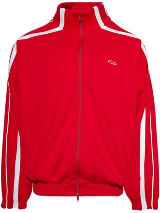 VETEMENTS veste à logo brodé - Rouge