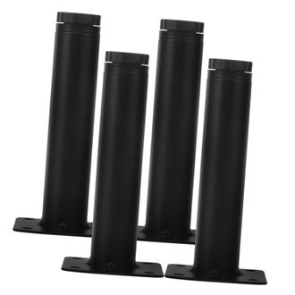 Valiclud 4 Stück Teiliges Metall Möbelfuß Rutschfesten Pads Verstellbare Höhe Stabile Möbelbeine für Tv schränke Sofas Bettrahmen Nachttische und Couchtische R