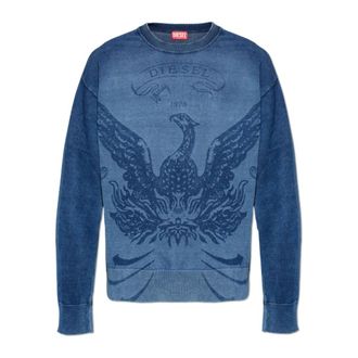 Diesel Pullover K-Fenicol - - Sweatshirts & Hoodies - Herren - Blau - XL
