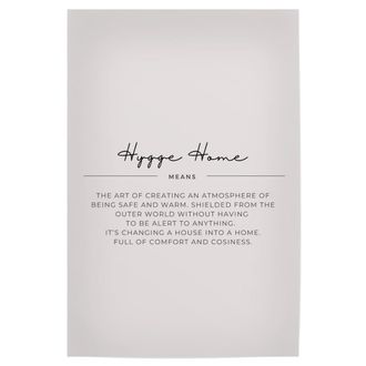 artboxONE Poster 60x40 cm Typografie Hygge Home hochwertiger Design Kunstdruck - Bild gem&uuml;tlich definition gem&uuml;tlich