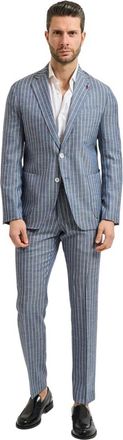 Mulish Homme, Costumes, Bleu, Taille: 3XL Costume &Eacute;l&eacute;gant Crois&eacute;