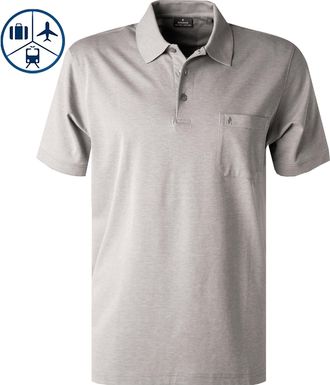 Ragman Herren Polo-Shirt grau