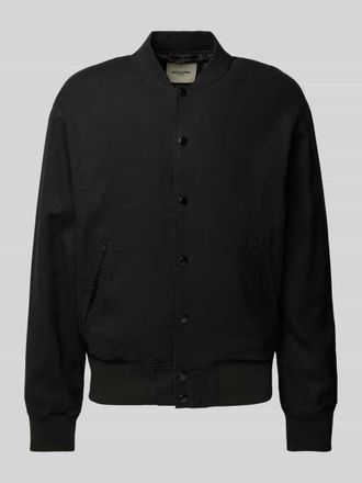Jack & Jones Leinenbomberjacke mit Paspeltaschen Modell ARIO