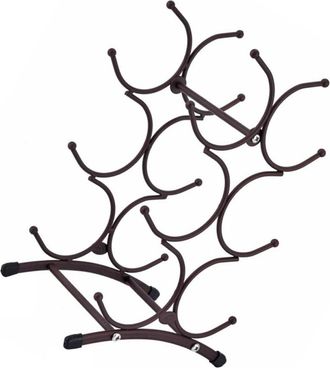 BESPORTBLE FONDOTIN Europ&auml;isches Stabiles Weinregal aus Pulverbeschichtetem Eisen Lagerregal mit Rutschfestem Sockel Dekoratives K&uuml;chen Esszimmerschrank Aufbewah